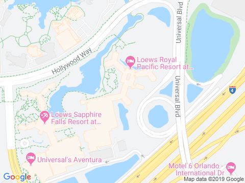 Loews Royal Pacific Hotel Orlando Fl Map